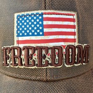 Farm Boy Brand | Accessories | Mens Farm Boy Brand Brown Freedom Flag ...